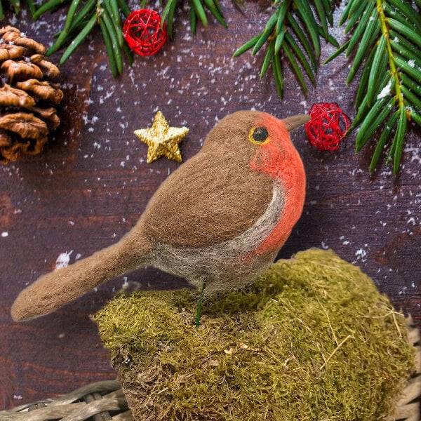 Learn Needle Felting - Festive Robin – Tea & Crafting